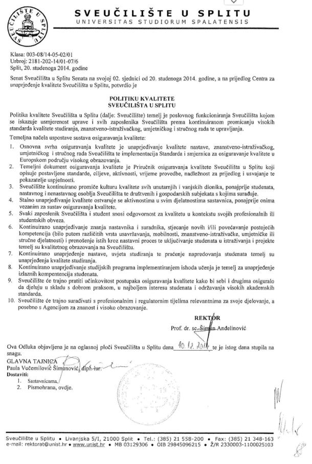 Osiguranje kvalitete